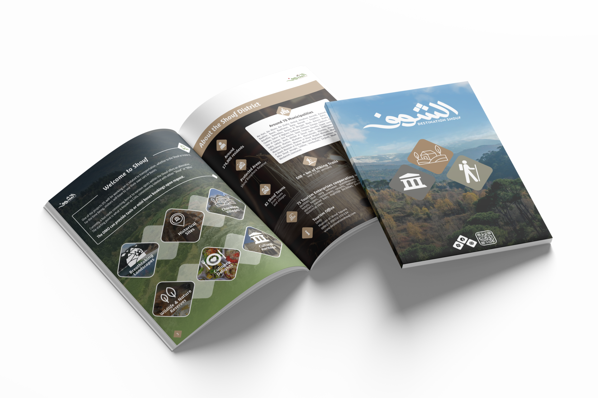 Leoceros - Creative Agency Portfolio – Destination Shouf Booklet